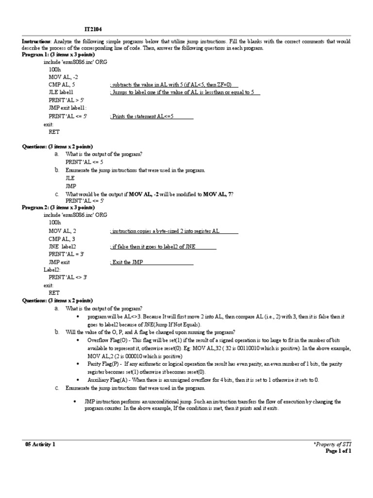 05 Activity 1 | PDF | Computer Hardware | Software Development