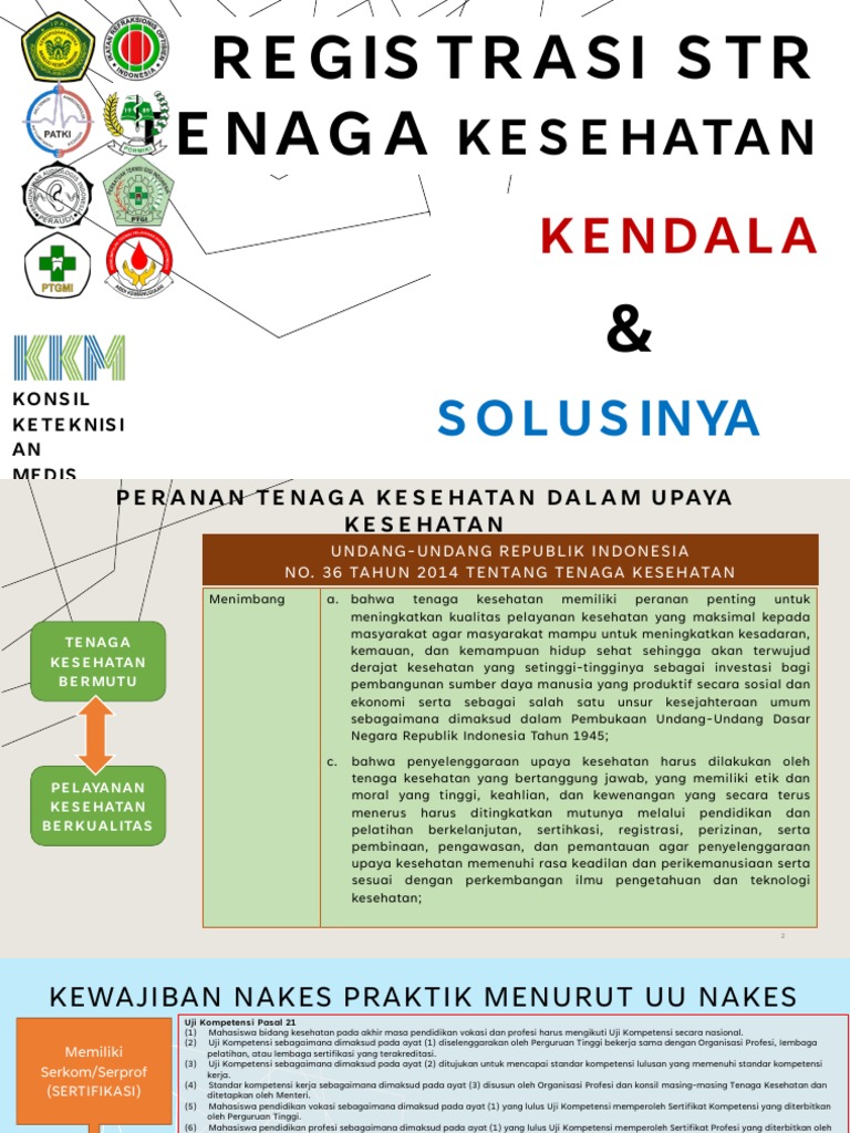 Registrasi STR Tenaga Kesehatan Revisi | PDF