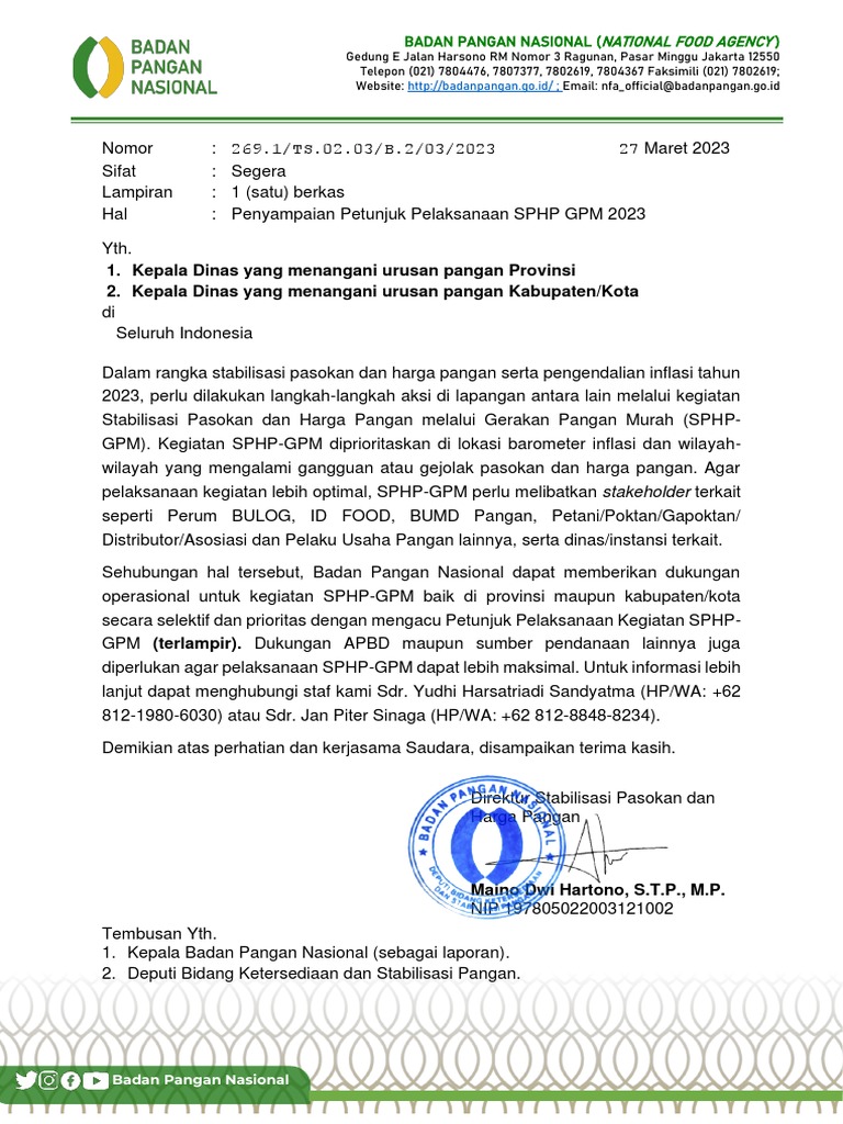 Petunjuk SPHP GPM 2023 | PDF