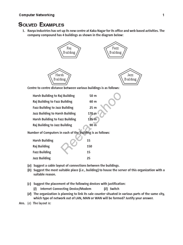 Assignment Networking 1 Pdf Computer Network Network Topology 9245