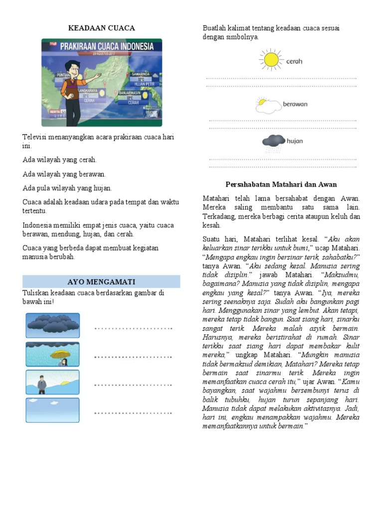 02-Bima LKPD Perubahan Cuaca | PDF