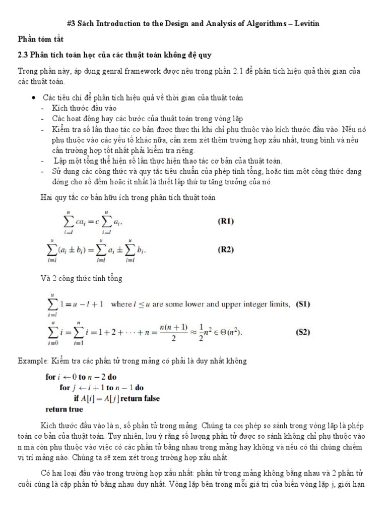 3 Sách Introduction To The Design and Analysis of Algorithms | PDF