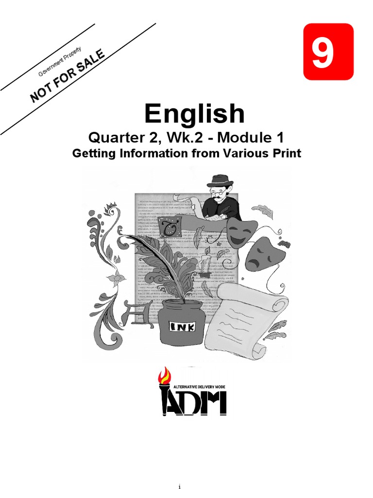 English: Quarter 2, Wk.2 - Module 1 | PDF | Books | Information