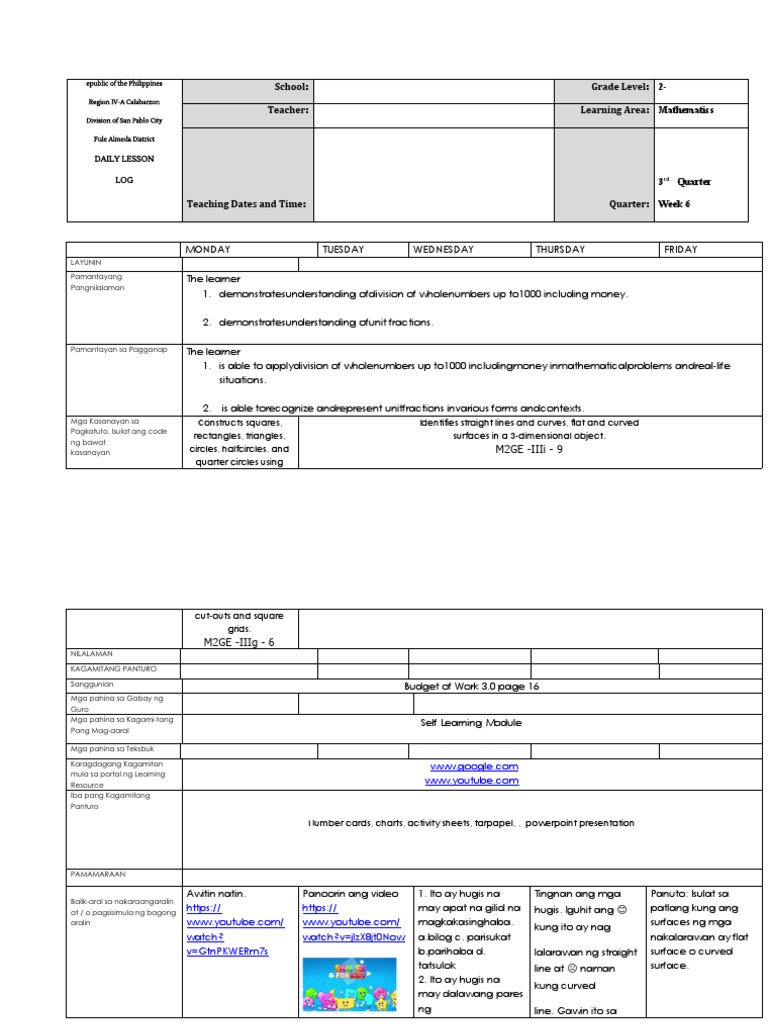 3rd Quarter Mathematics Week 7 | PDF