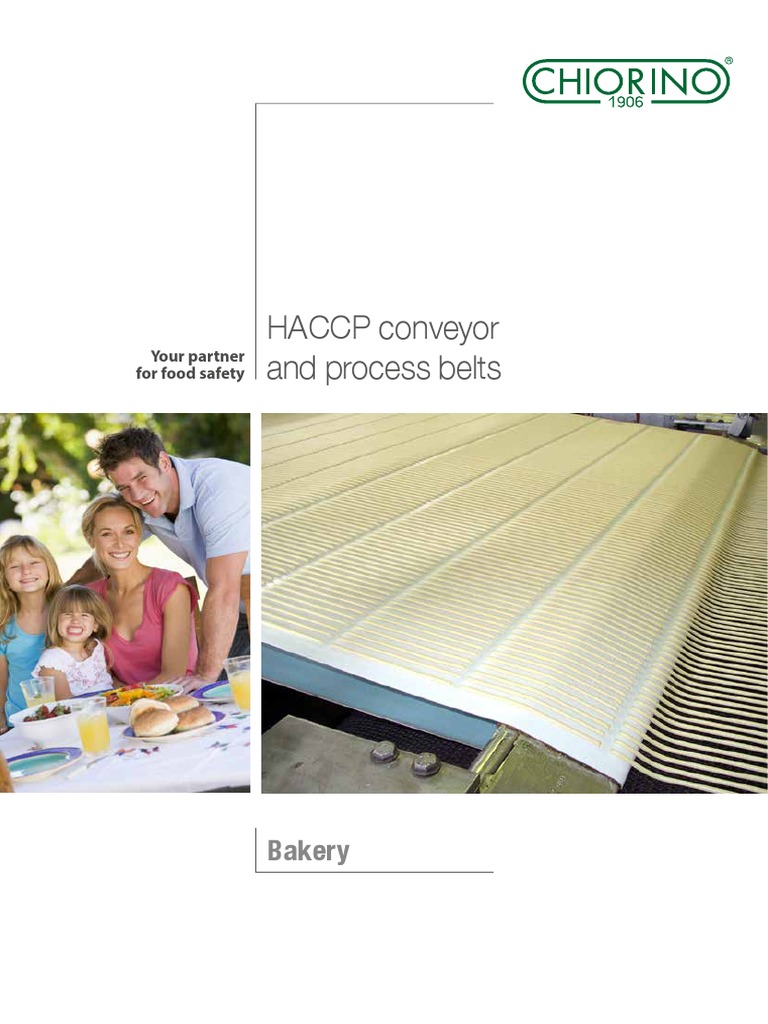 CHIORINO Food HACCP Bakery Conveyor belts-EN | PDF | Food Safety ...