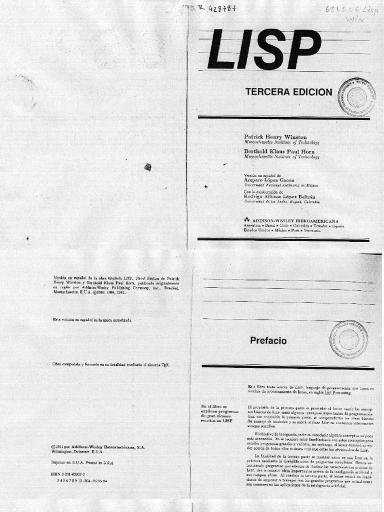 Lisp (3º Edicion) Winston - Horn | PDF