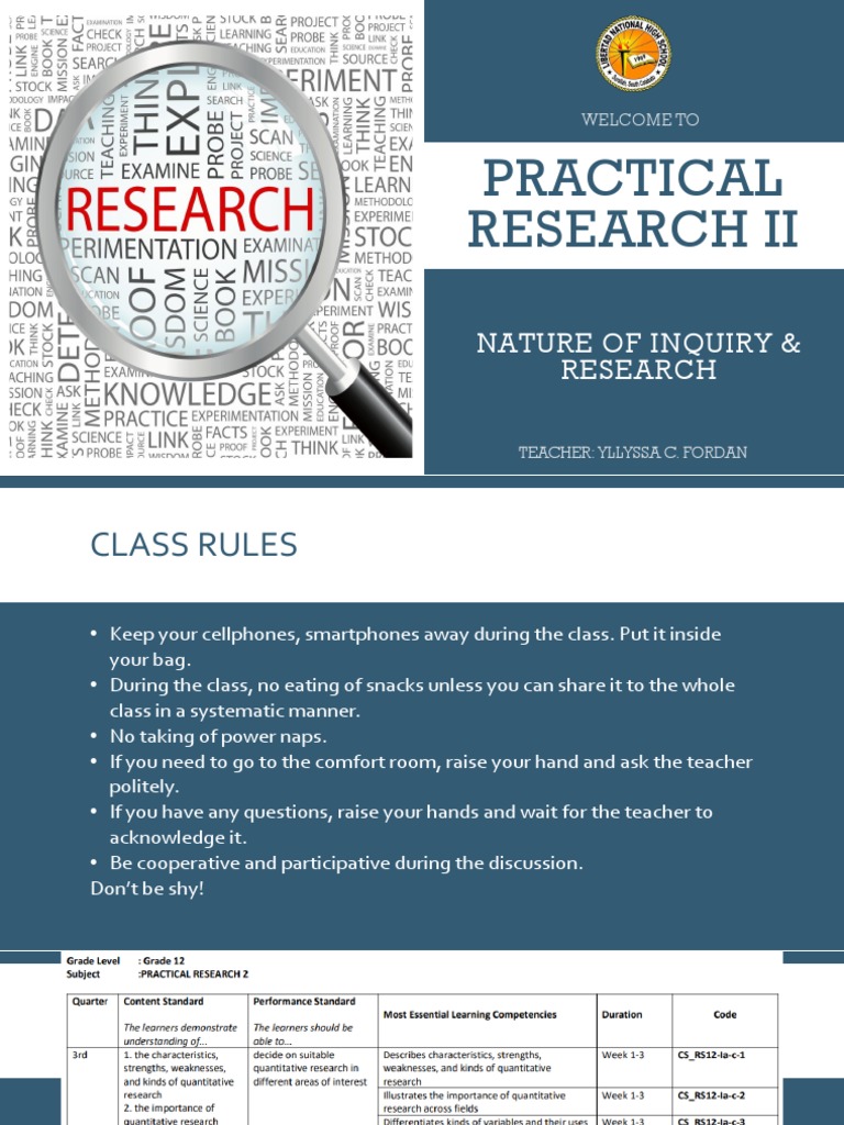 Practical Research Ii Week 1 | Download Free PDF | Quantitative ...