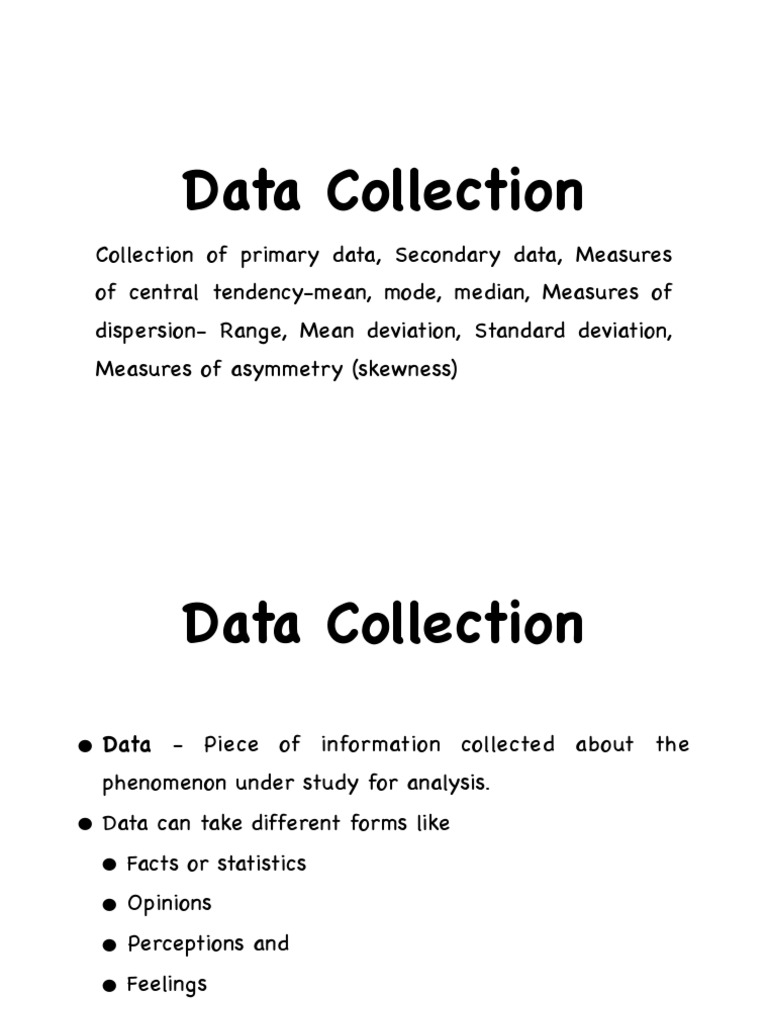 Data Collection Methods | PDF | Statistics | Level Of Measurement