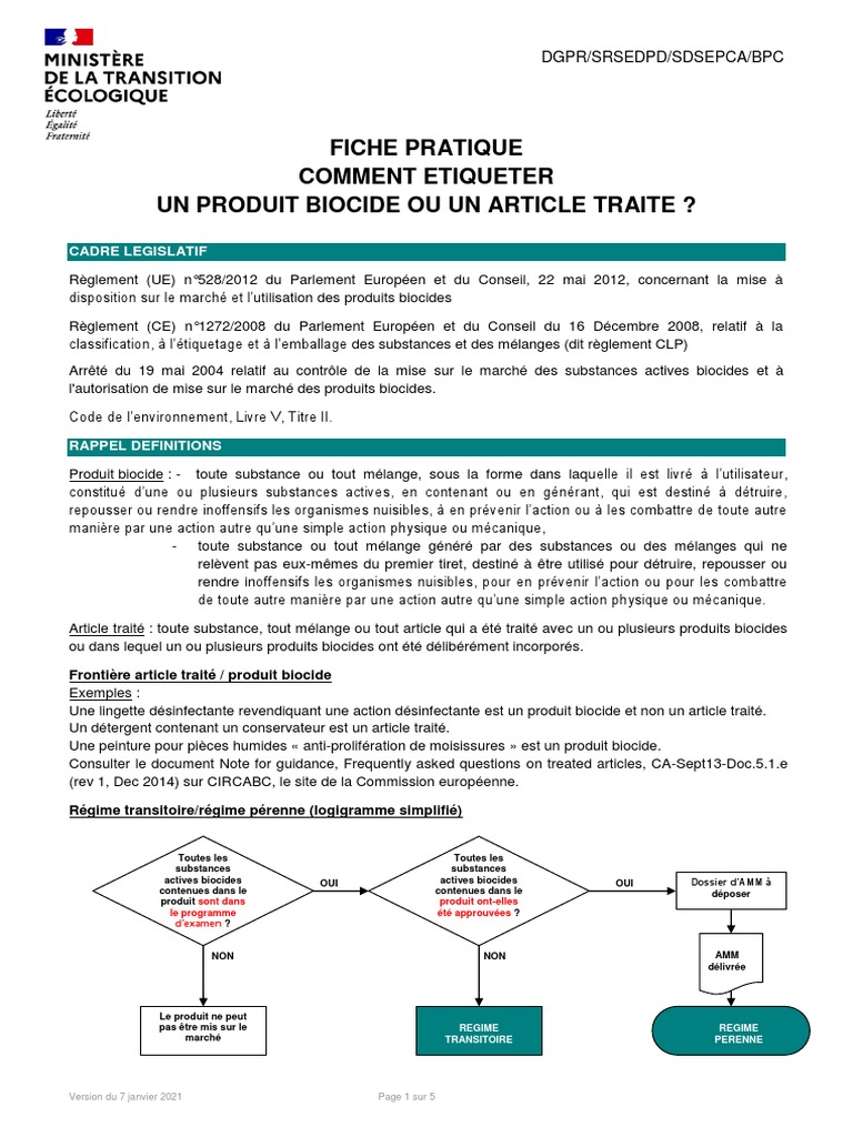 Étiquetage des Produits Biocides | PDF | Information nutritionnelle ...