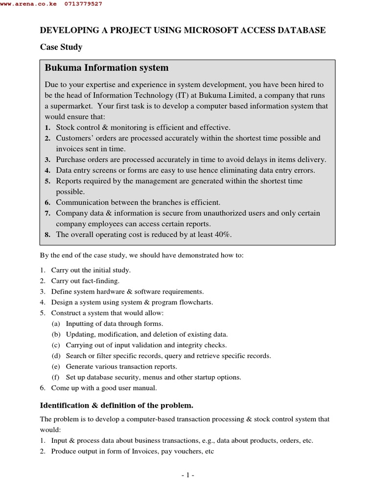 Bukuma Information System | PDF | Databases | Information Technology