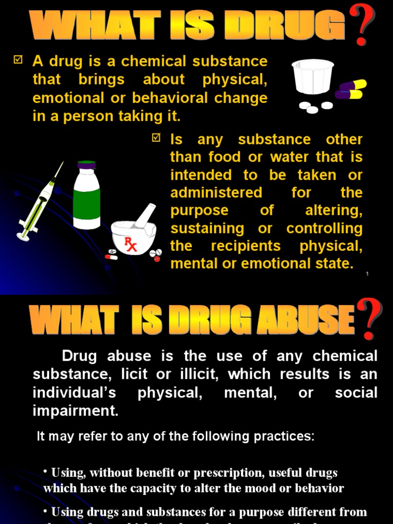 Drug Education PPT | PDF