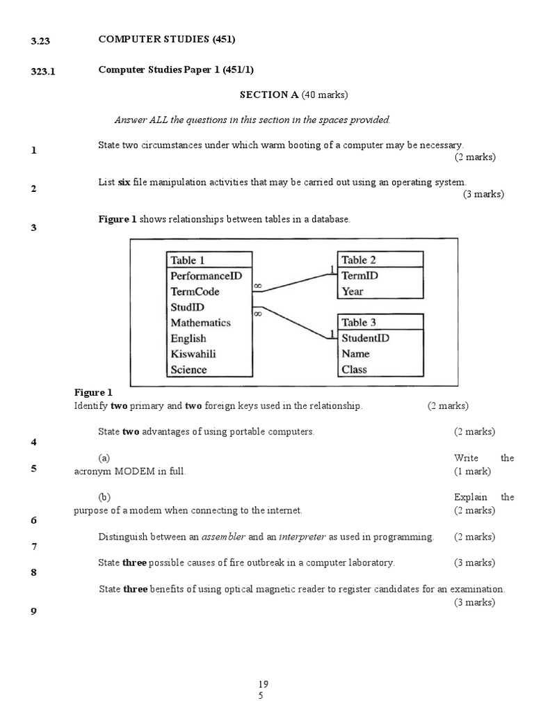 2015 Kcse Computer PP1 PP2 | PDF | Binary Coded Decimal | Sports