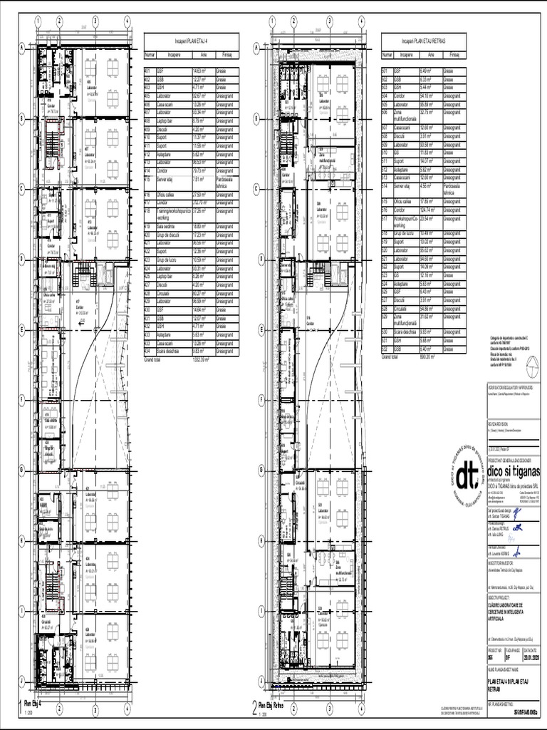 008.plan Etaj 4 Si Plan Etaj Retras | PDF