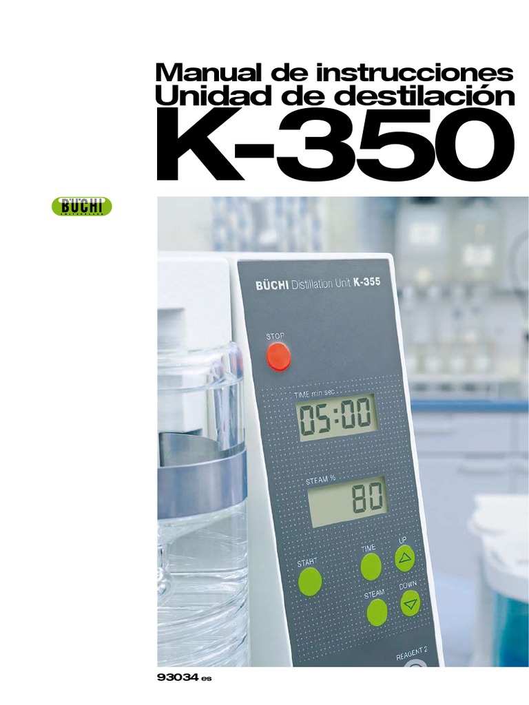 Manual de Instrucciones K-350 | PDF | Agua | Destilación