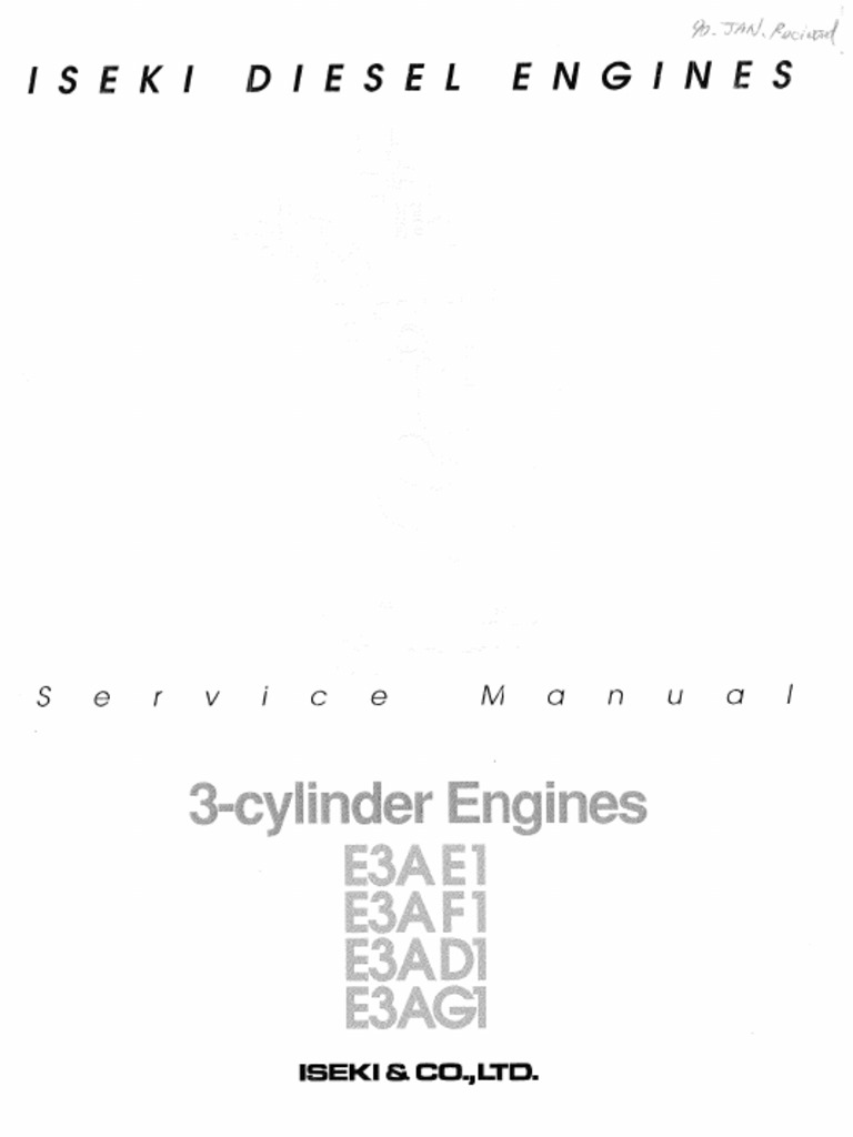 Service Manual Engines E3AE1-E3AF1-E3AD1-E3AC1 | PDF