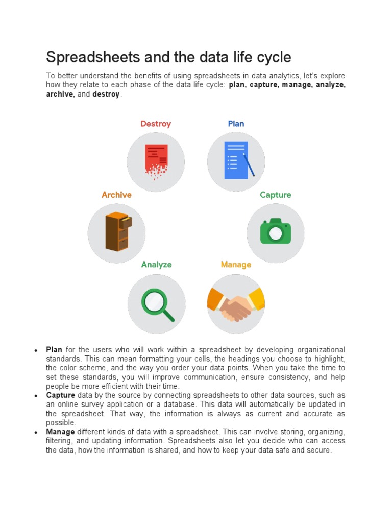 Spreadsheets and The Data Life Cycle | Download Free PDF | Spreadsheet | Formula