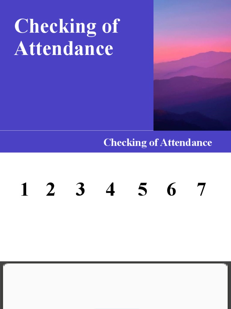 Checking of Attendance | PDF | Microsoft Power Point | Software