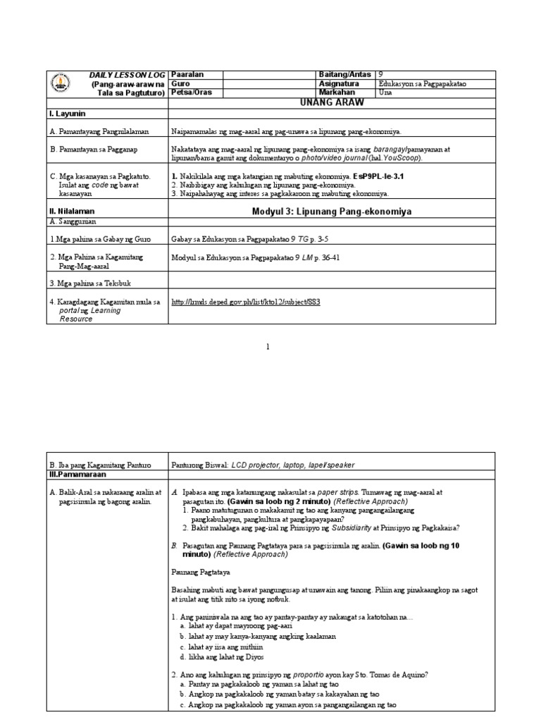 EsP DLL 9 Mod 3-Xandra | PDF