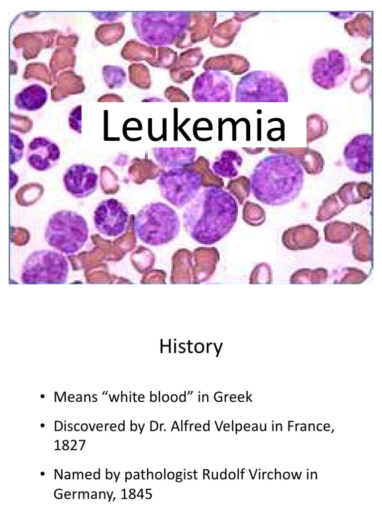 Leukemia Ppt | Leukemia | Haematopoiesis