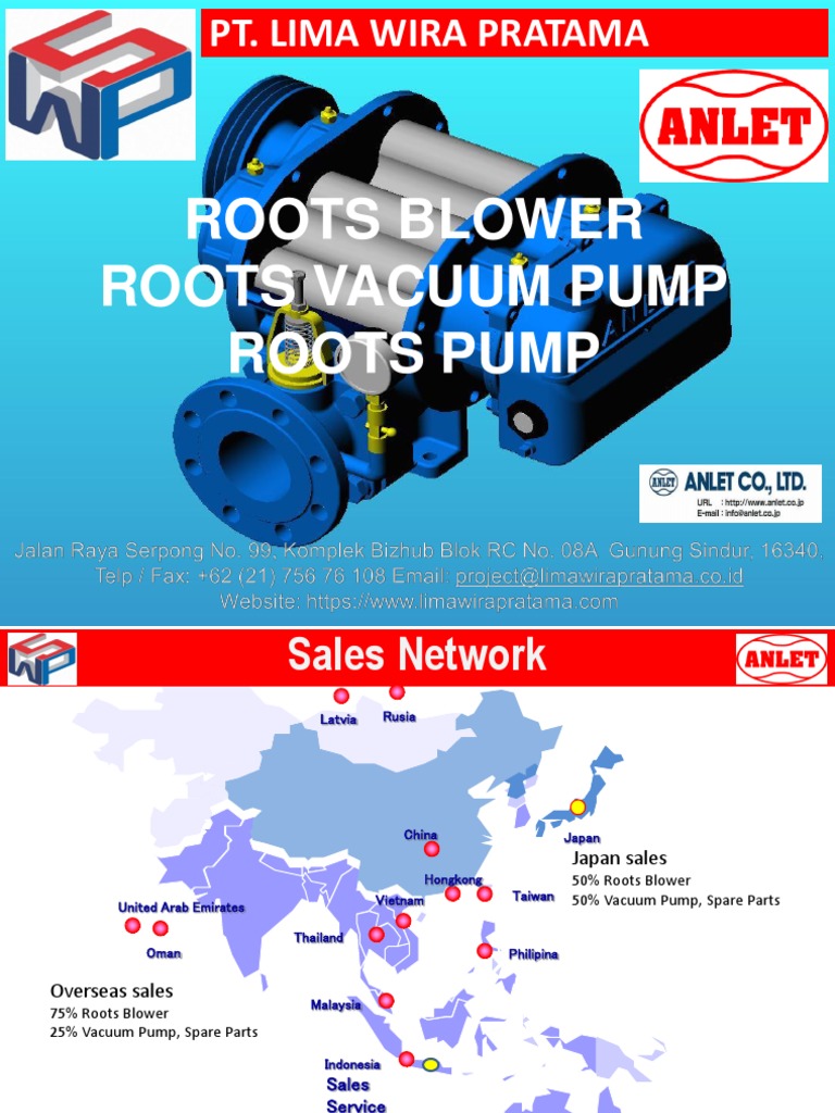 Roots Blower Roots Vacuum Pump Roots Pump | PDF | Sewage Treatment | Physical Sciences