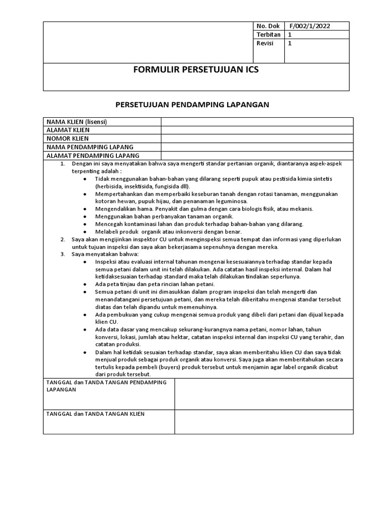 Form ICS | PDF