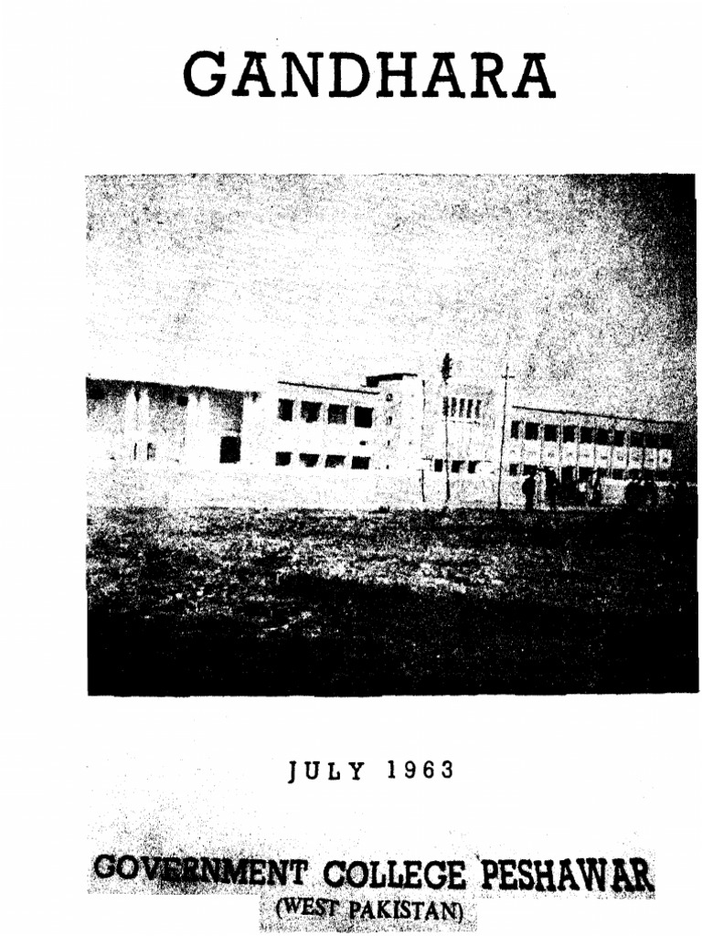 Gandhara Magazine Govt College Peshawar 1963 | PDF