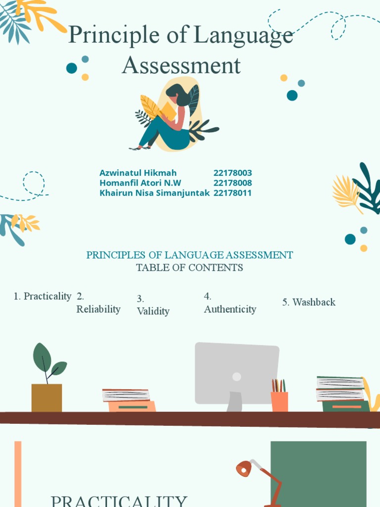 Principle of Language Assessment | PDF | Validity (Statistics ...