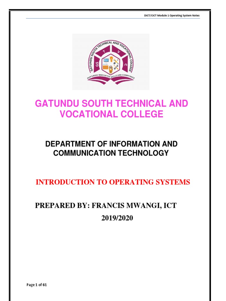 Operating System | PDF | Kernel (Operating System) | Operating System