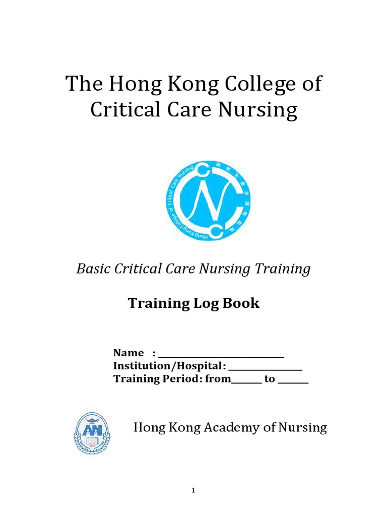 Critical Care Nursing Training Log | PDF | Nursing | Intensive Care ...