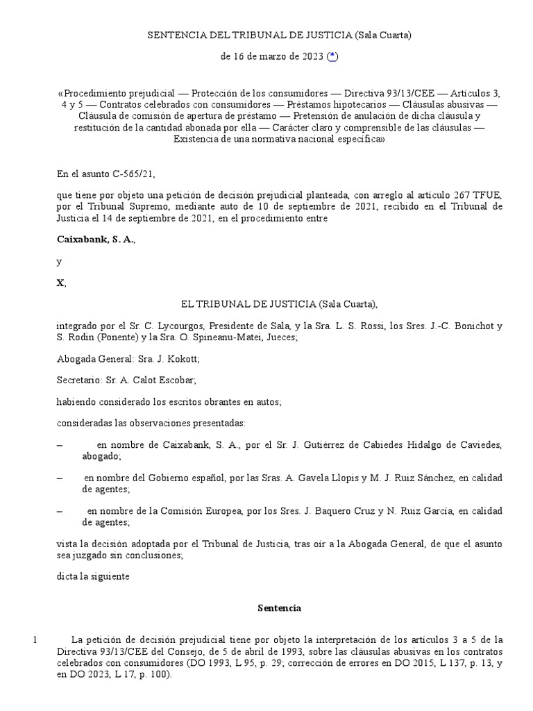 CURIA - Documentos | PDF | Caso de ley | Préstamo hipotecario