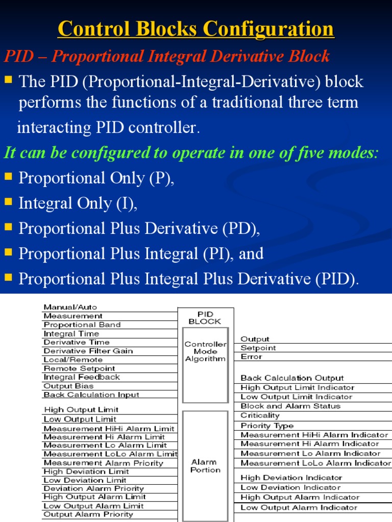 DCS Control Blocks | PDF | Control Theory | Electricity