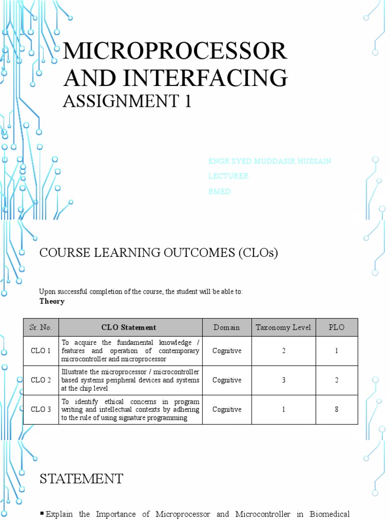 Microprocessor And Interfacing Assignment Pdf
