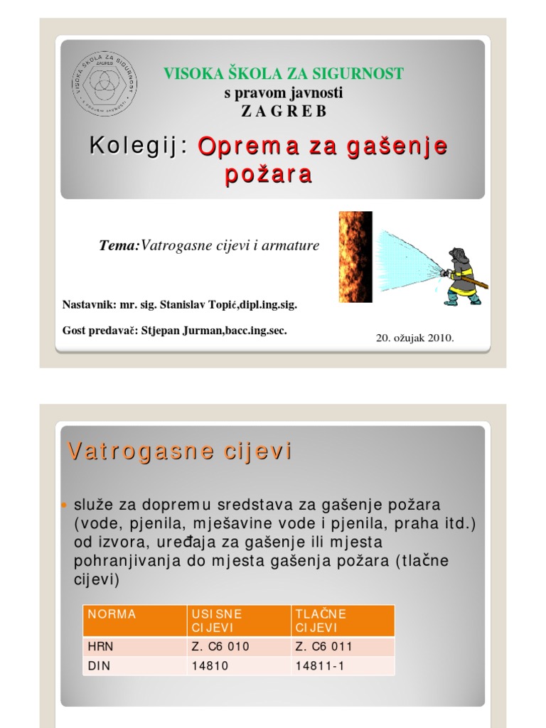 003 Vatrogasne Cijevi VSS OzGP 2010 | PDF