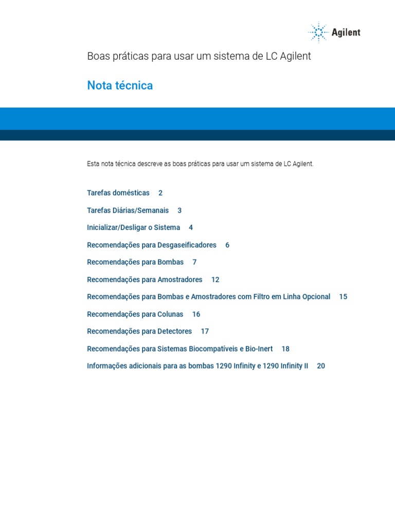 Agilent Best Practices For Using An Agilent LC System (PT) | PDF ...