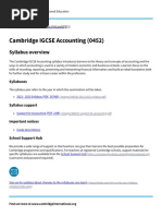 Cambridge IGCSE Accounting Resources | PDF | Textbook | Teachers