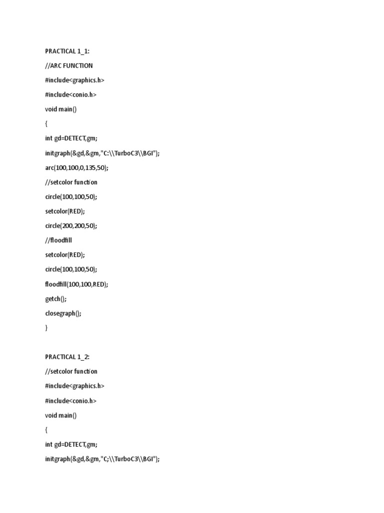 CG All Practicals | PDF | Computer Standards | Computer Libraries CG All Practicals | PDF | Computer Standards | Computer Libraries