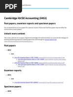 Cambridge IGCSE Accounting (0452) | PDF | Textbook | Teachers