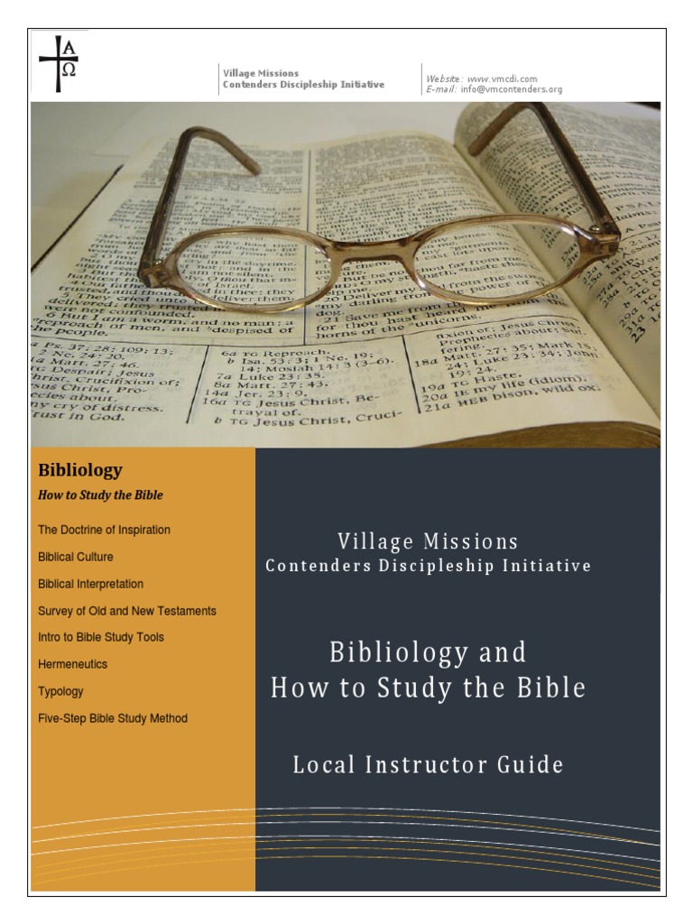 Bibliology and How To Study The Bible: Local Instructor Guide | PDF ...
