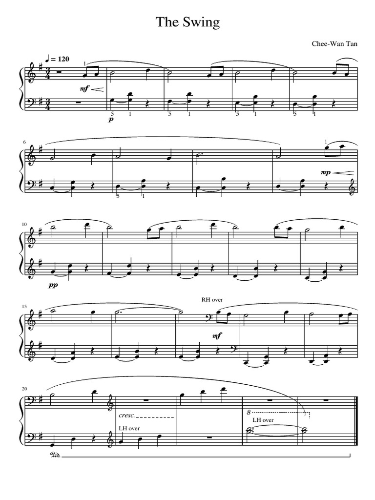 The Swing: Chee-Wan Tan 120 | PDF