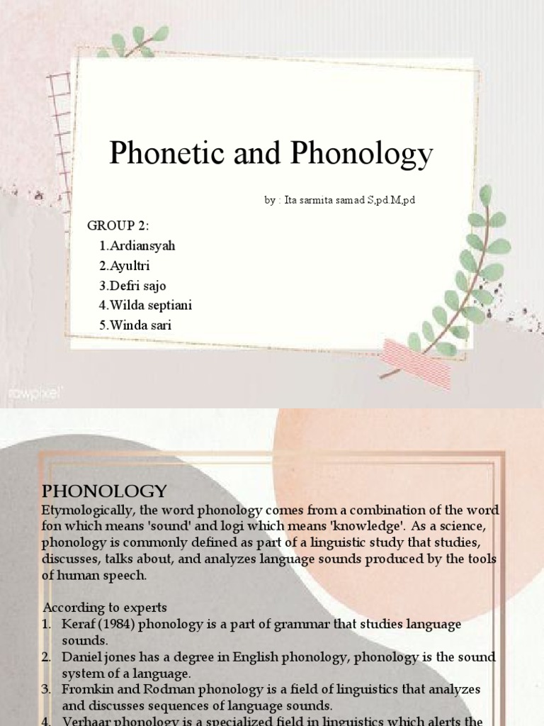 Phonetic and Phonology | PDF | Phonetics | Sound