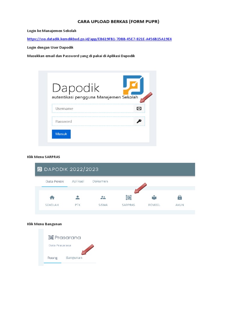 Cara Upload Berkas Pupr | PDF | Komputer