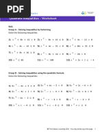 Third Space Learning Solving Quadratic Equations GCSE Worksheet | PDF ...