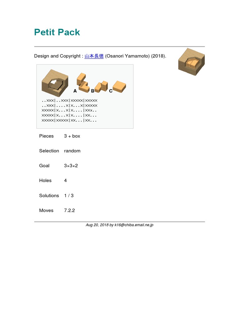 Petit Pack | PDF | Games & Activities | Teaching Methods & Materials