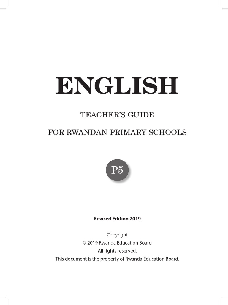 English P5 TG | PDF | Educational Assessment | Learning