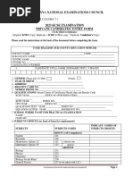 2025 Kcse Registration Return Envelops | PDF | Written Communication