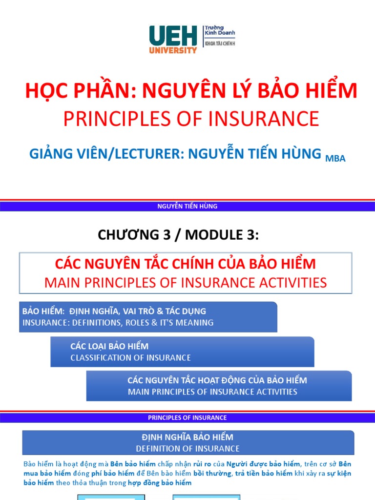 Principles of Insurance-Module 3 | PDF