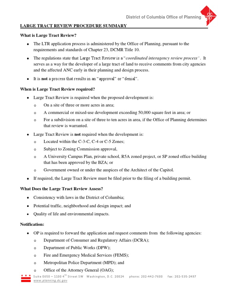 LTR Procedures Summary | PDF | Government | Business