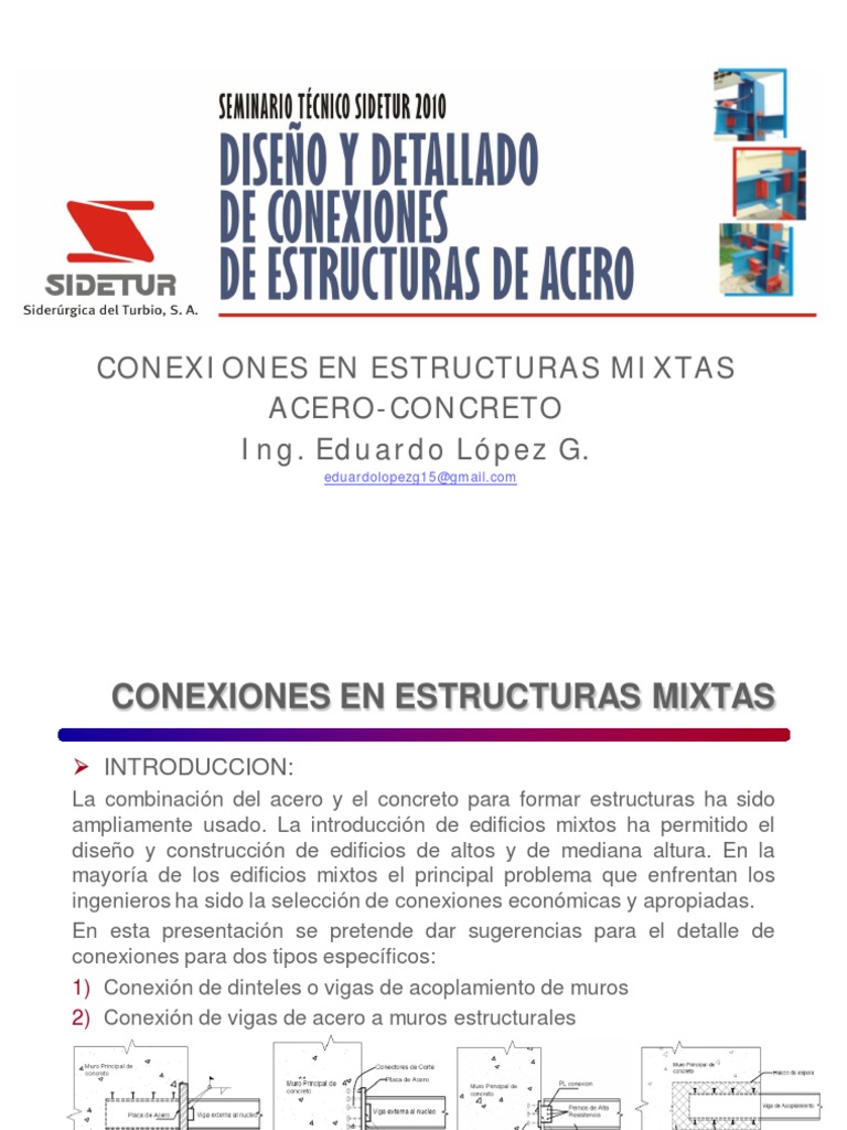 Conexiones Mixtas | PDF | Viga (Estructura) | Hormigón