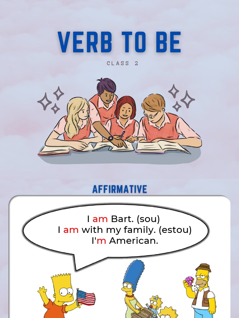 Verb To Be Powerpoint Begginers Simpsons | PDF | American Television Episodes | Television Episodes