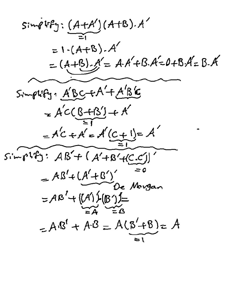 Boolean Simplification Pdf